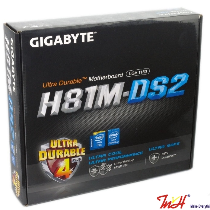 MAINBOARD GIGABYTE H81M-DS2. S-V-L. LGA1150. COM & PARALLEL