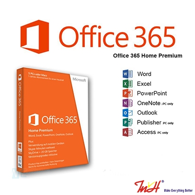 Office 365 Home Premium 32-bit/x64 Eng Subscr 1YR APAC EM (6GQ-00018)